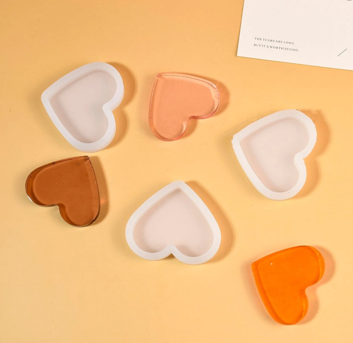 2" Inch heart mould – Resin Raw Material