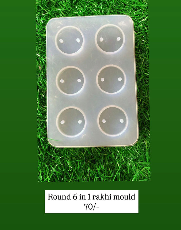 Round 6 in 1 Rakhi / Bracelet Mould – Resin Raw Material